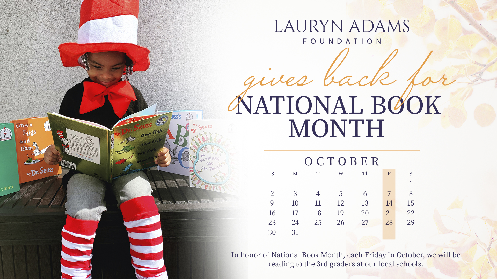National Book Month The Lauryn Adams Foundation