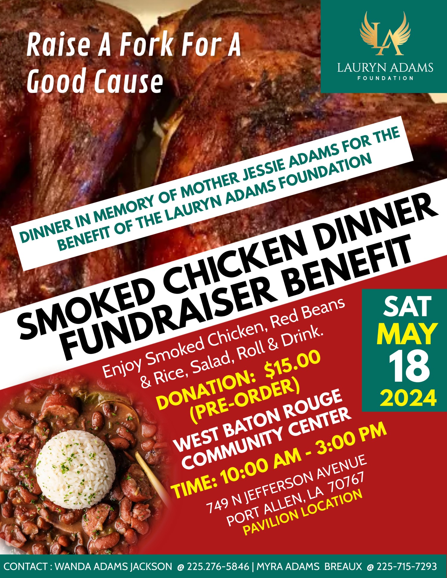 Dinner Fundraiser The Lauryn Adams Foundation